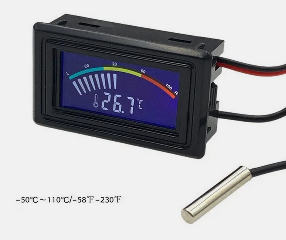Fahrenheit/Celsius Digital Temperature Meter – TK's Custom Super Modz